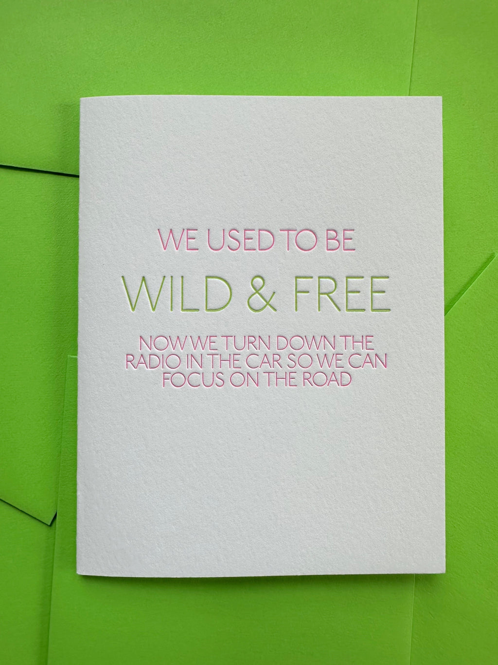 Wild & Free Friendship Letterpress Card – jill.cate design & letterpress